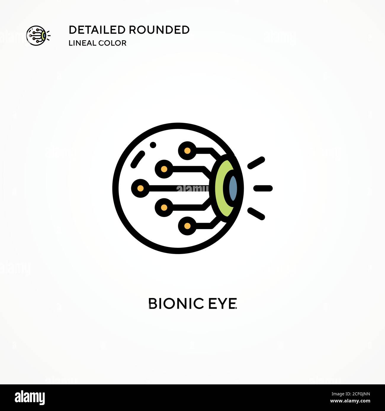Bionic eye vector icon. Modern vector illustration concepts. Easy to ...
