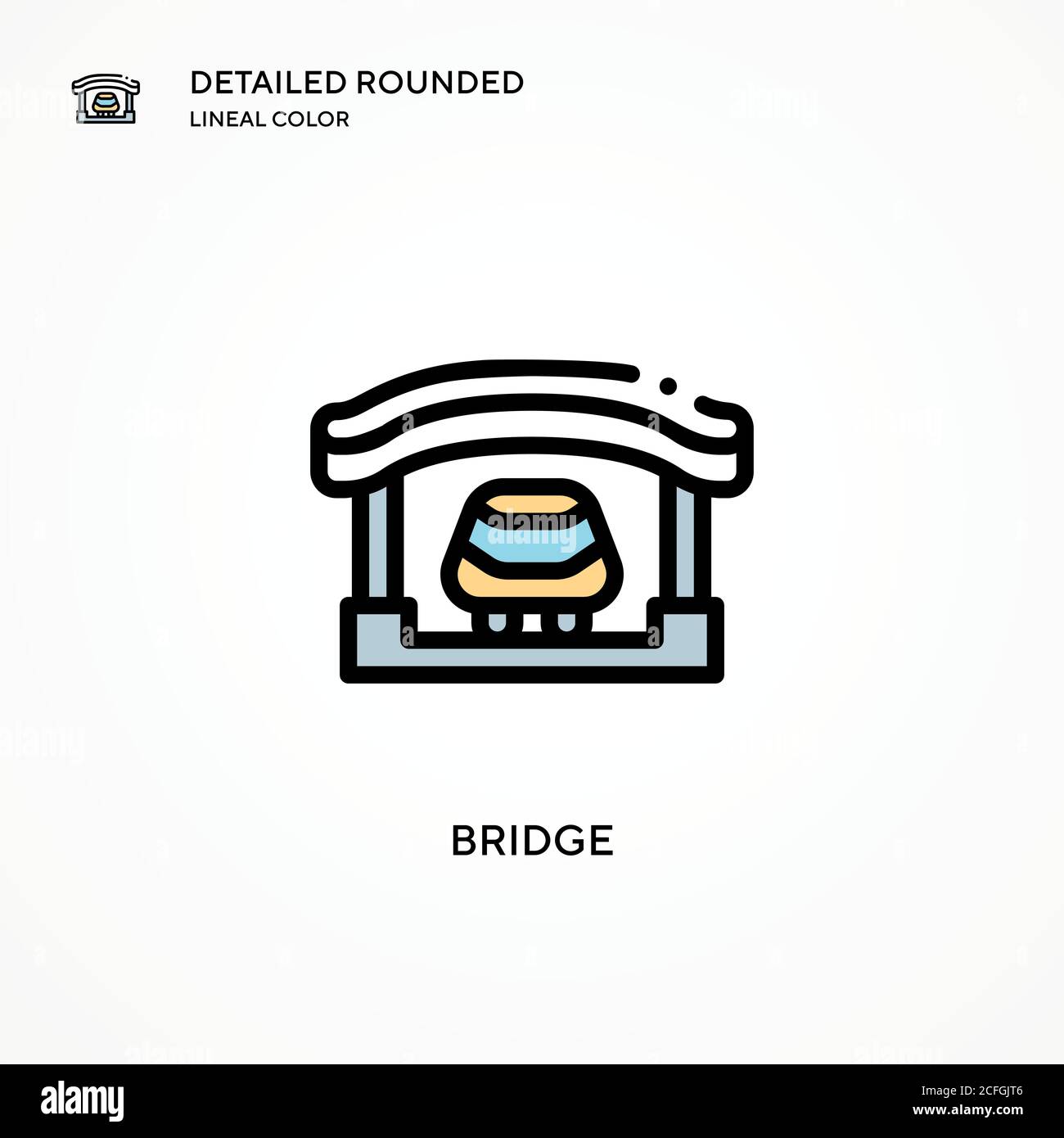 Bridge vector icon. Modern vector illustration concepts. Easy to edit ...