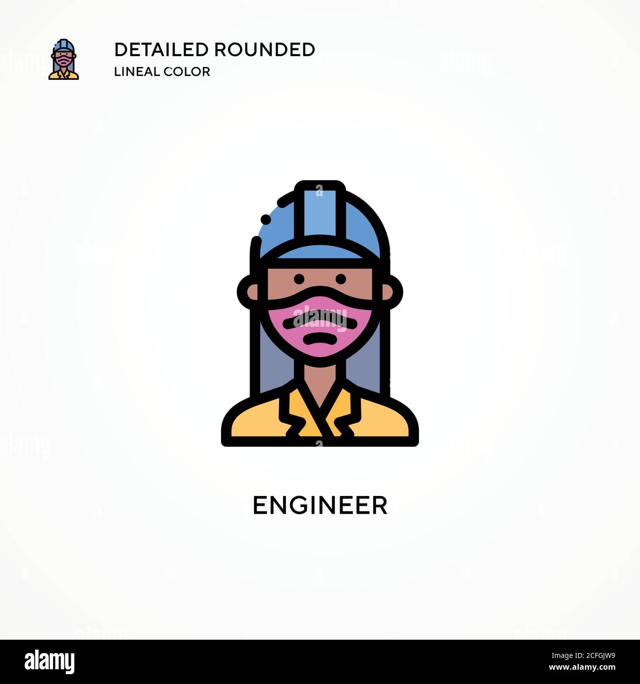 Engineer vector icon. Modern vector illustration concepts. Easy to edit ...