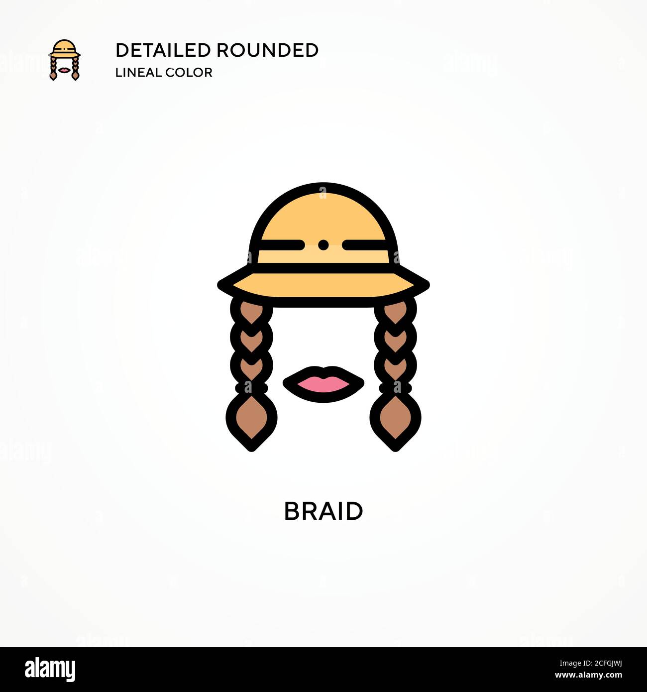 African hair braiding Stock Vector Images - Alamy