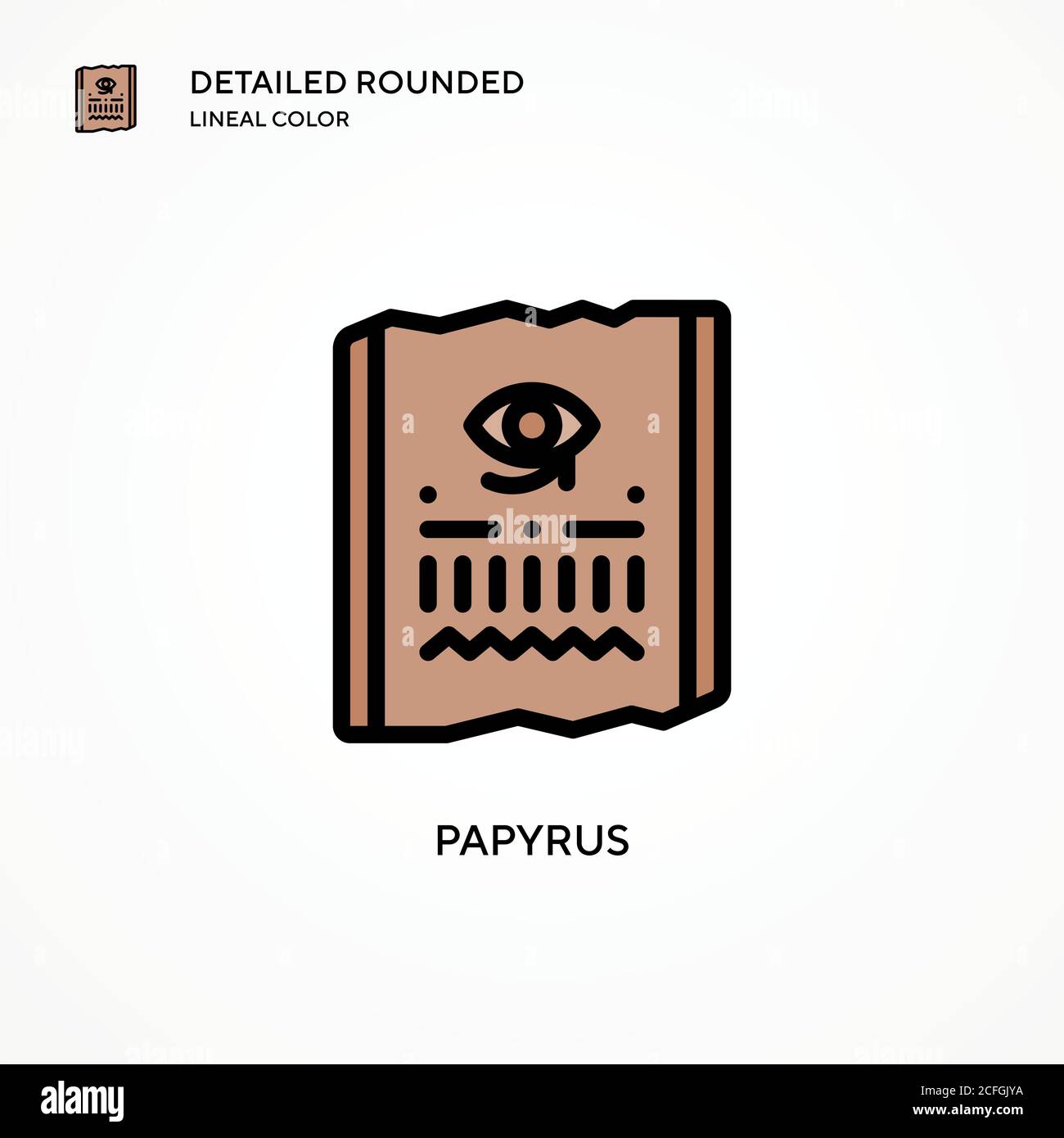 Papyrus vector icon. Modern vector illustration concepts. Easy to edit ...