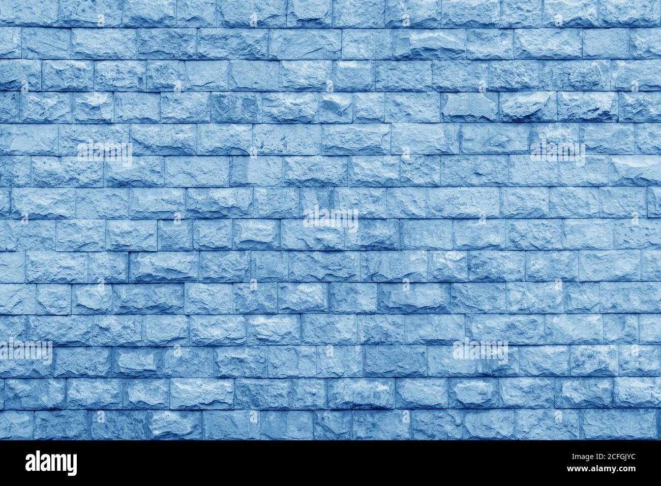 Blue brick building wall. Interior of a modern loft. Background for ...