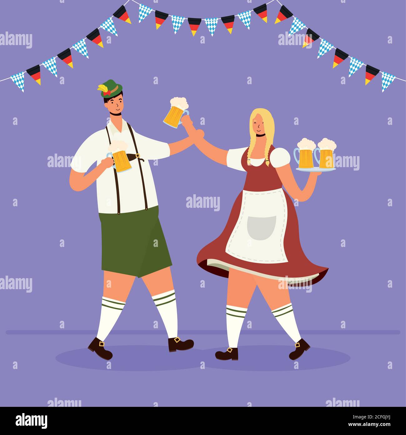 German drinking glass Stock Vector Images - Alamy
