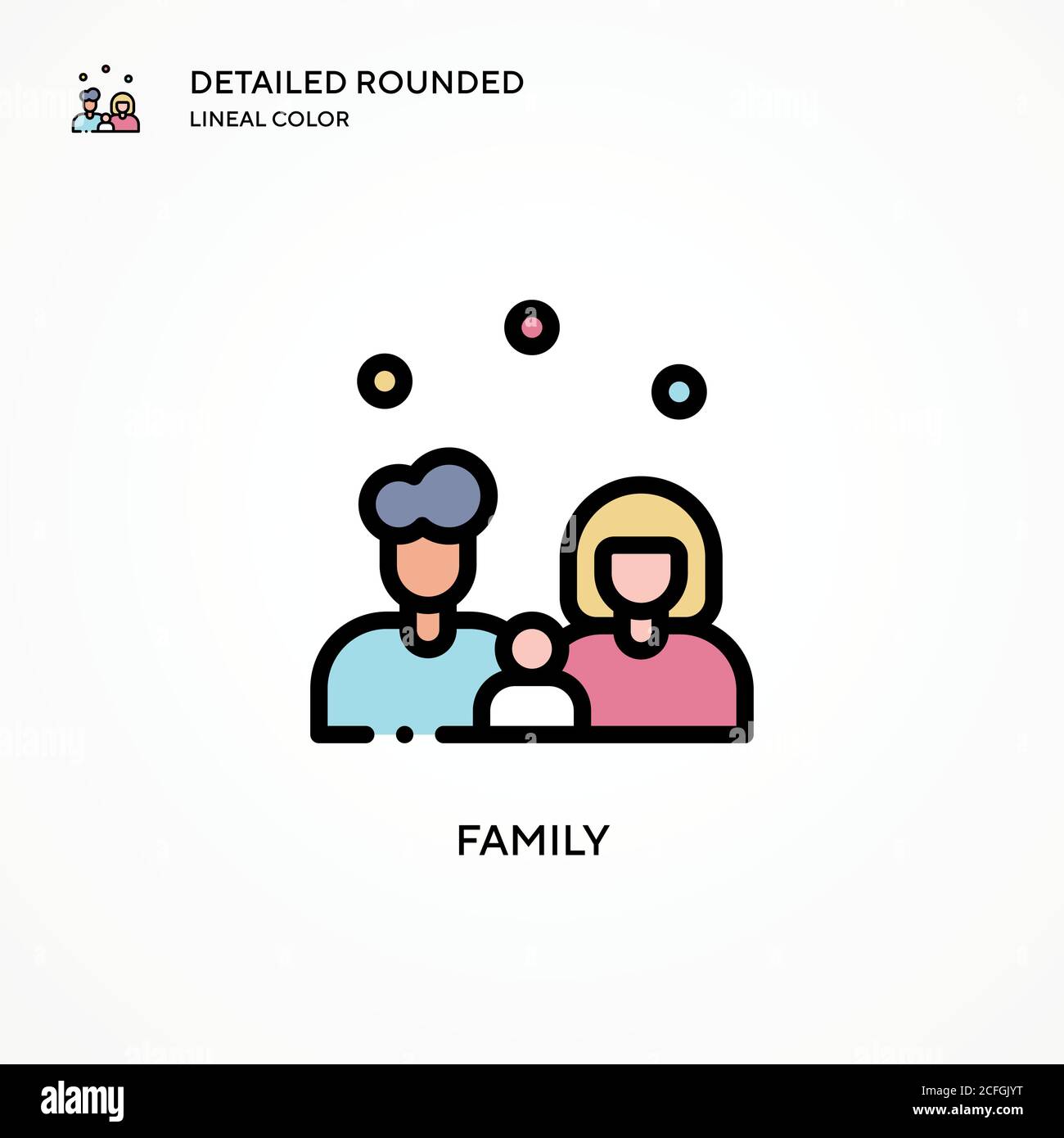Family vector icon. Modern vector illustration concepts. Easy to edit ...