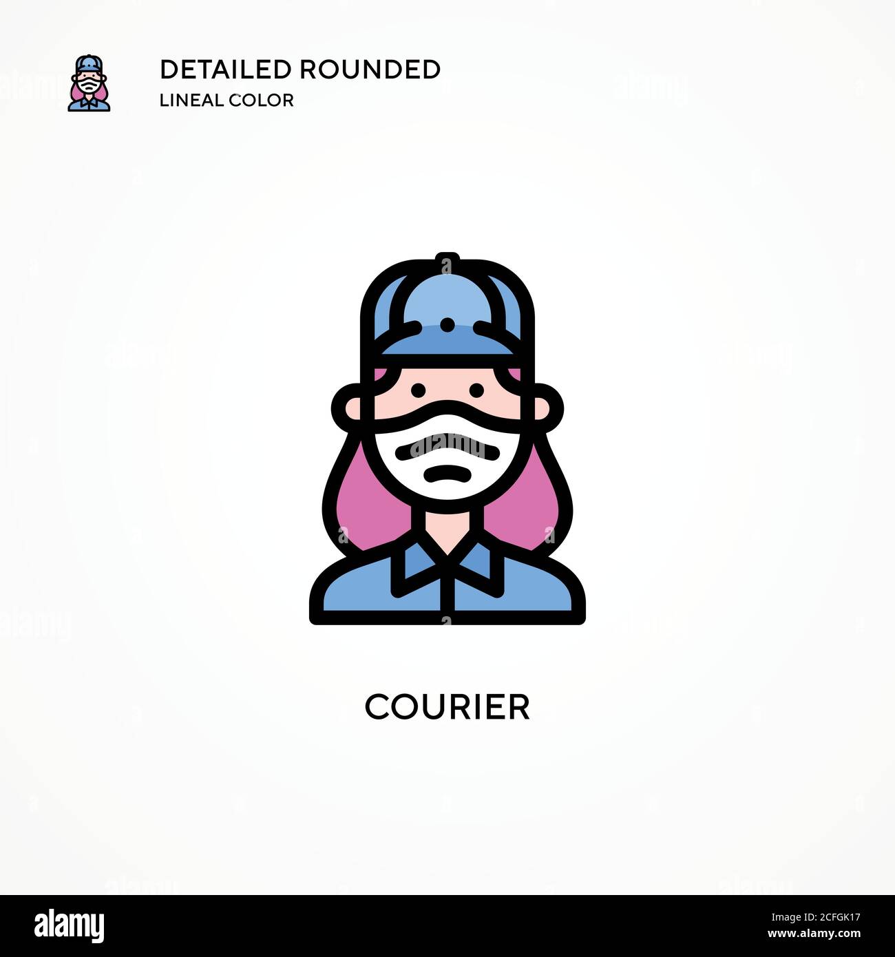 Courier vector icon. Modern vector illustration concepts. Easy to edit ...