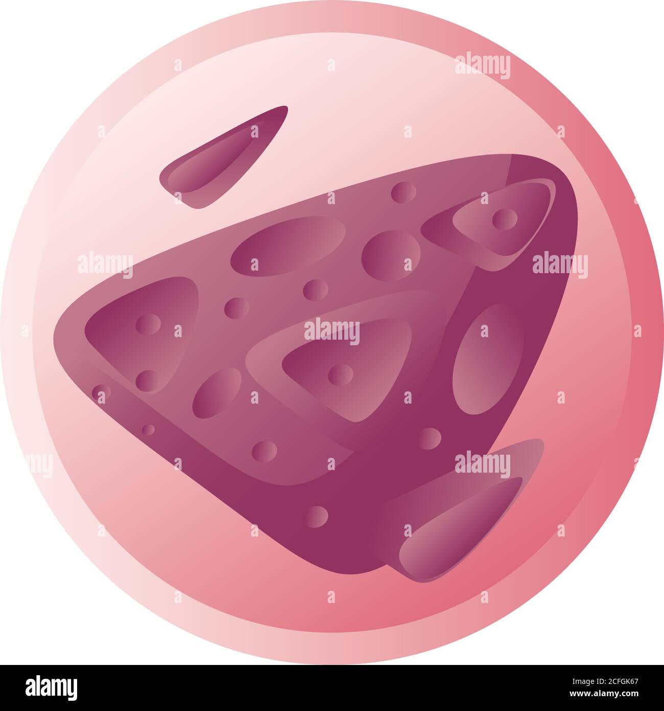 planet or asteroid of the solar system brown color on white background ...