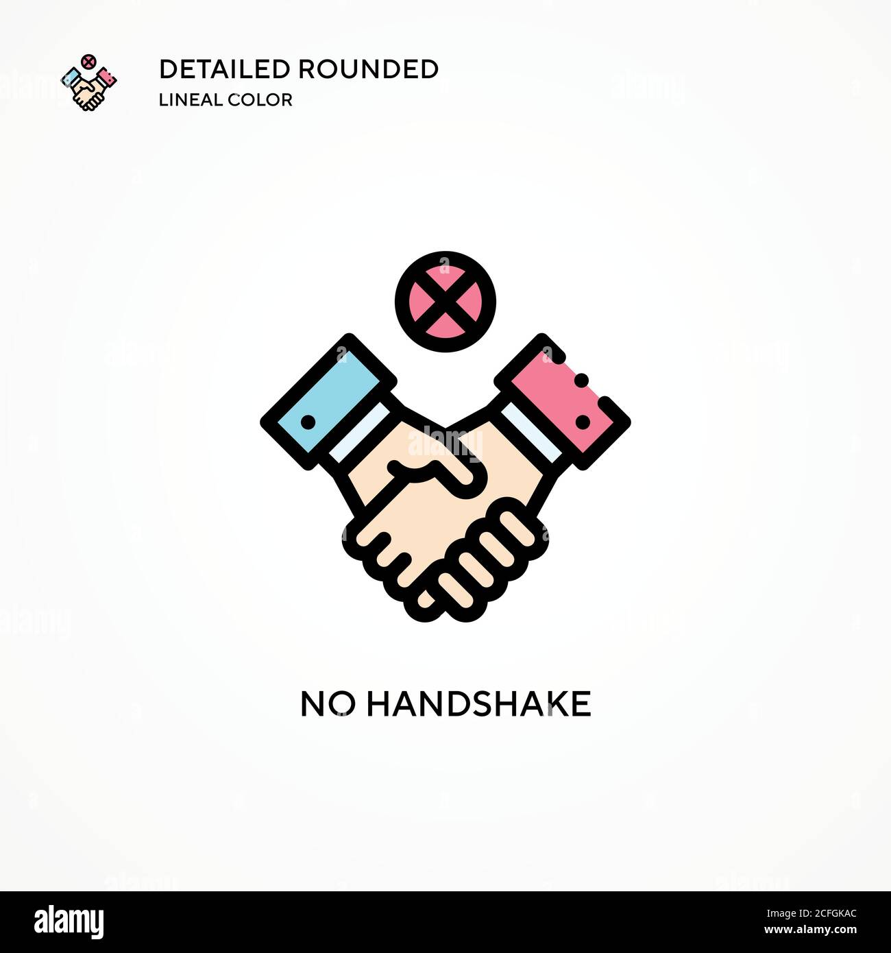 No handshake vector icon. Modern vector illustration concepts. Easy to ...