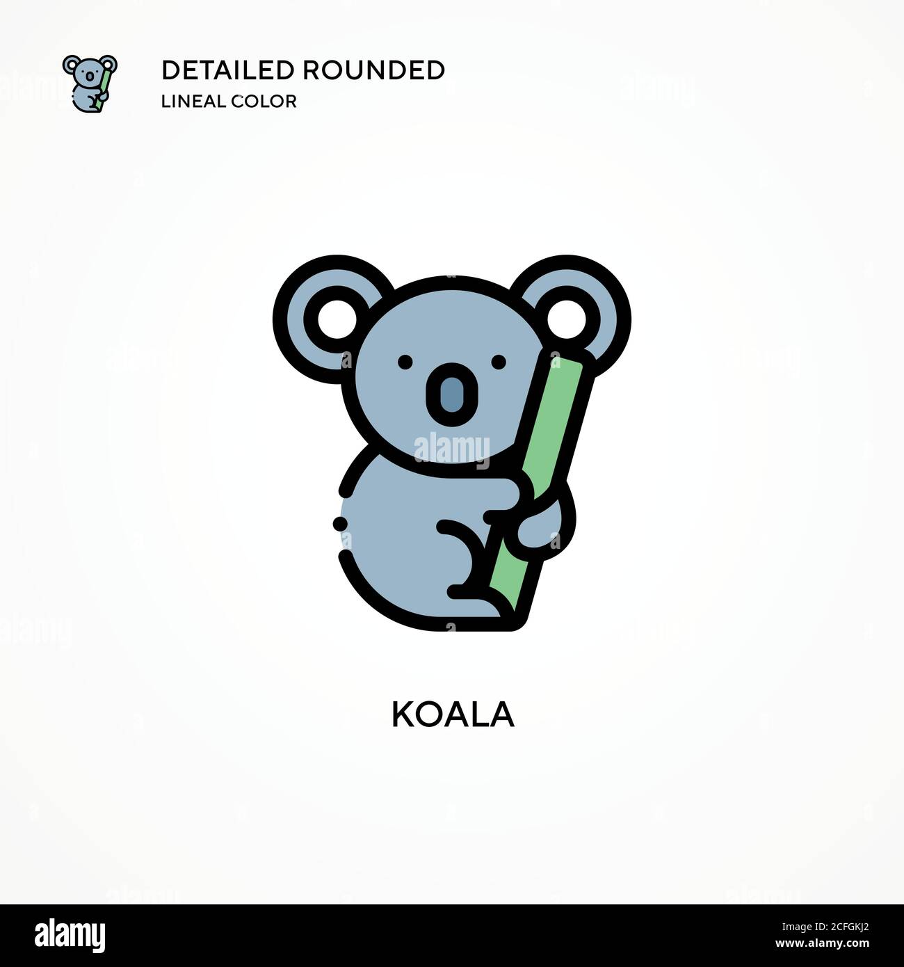 Koala vector icon. Modern vector illustration concepts. Easy to edit ...