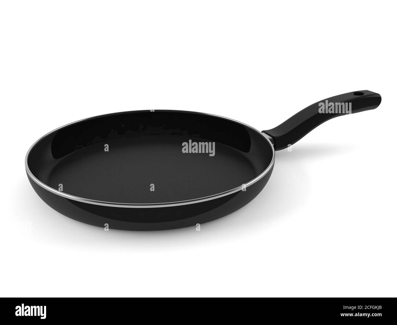 Frying pan isolated on white background Stock Photo - Alamy