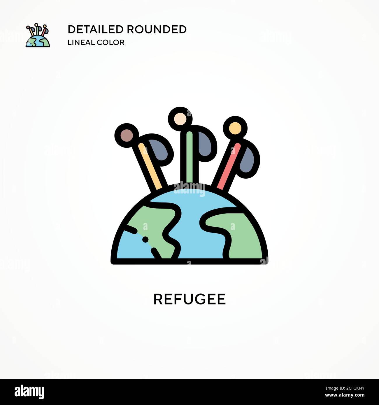 Greece refugees camp Stock Vector Images - Alamy