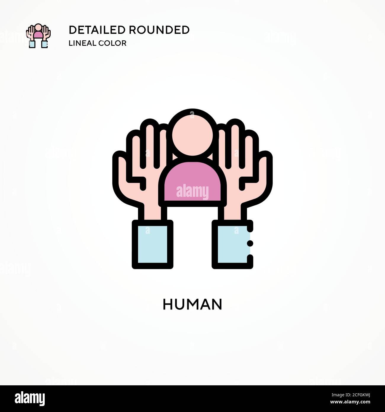 Human vector icon. Modern vector illustration concepts. Easy to edit ...