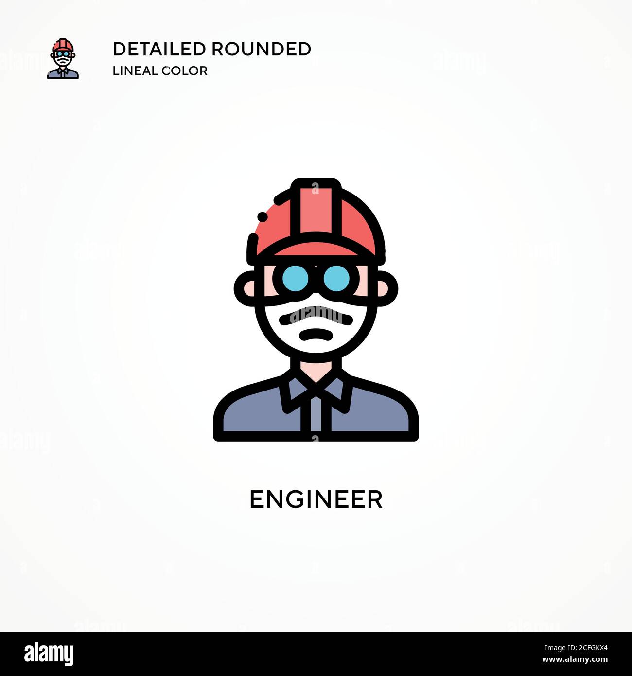 Engineer vector icon. Modern vector illustration concepts. Easy to edit ...