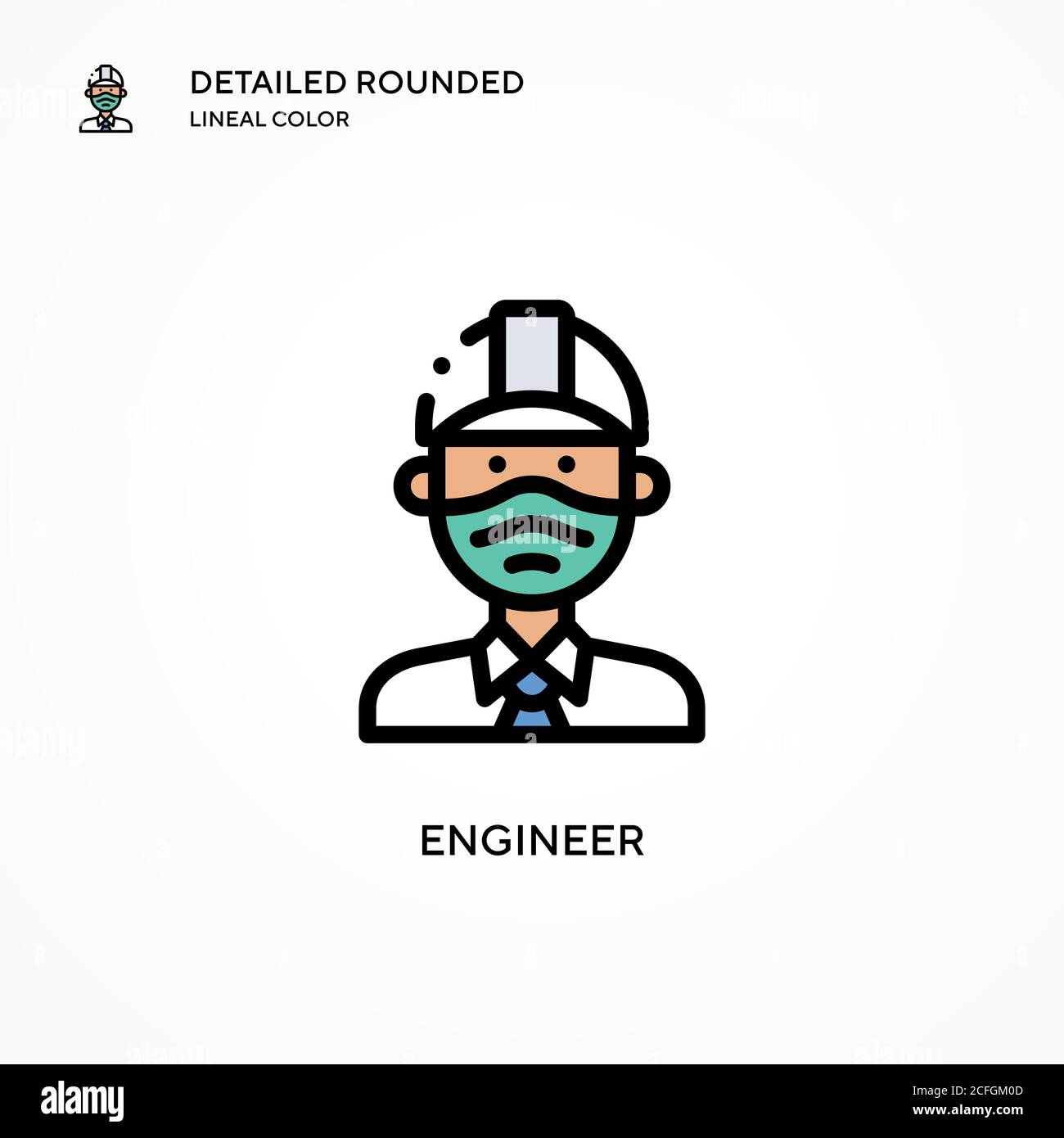 Engineer vector icon. Modern vector illustration concepts. Easy to edit ...