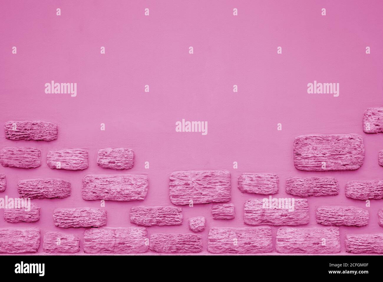 Pink stone building wall. Interior of a modern loft. Background for ...