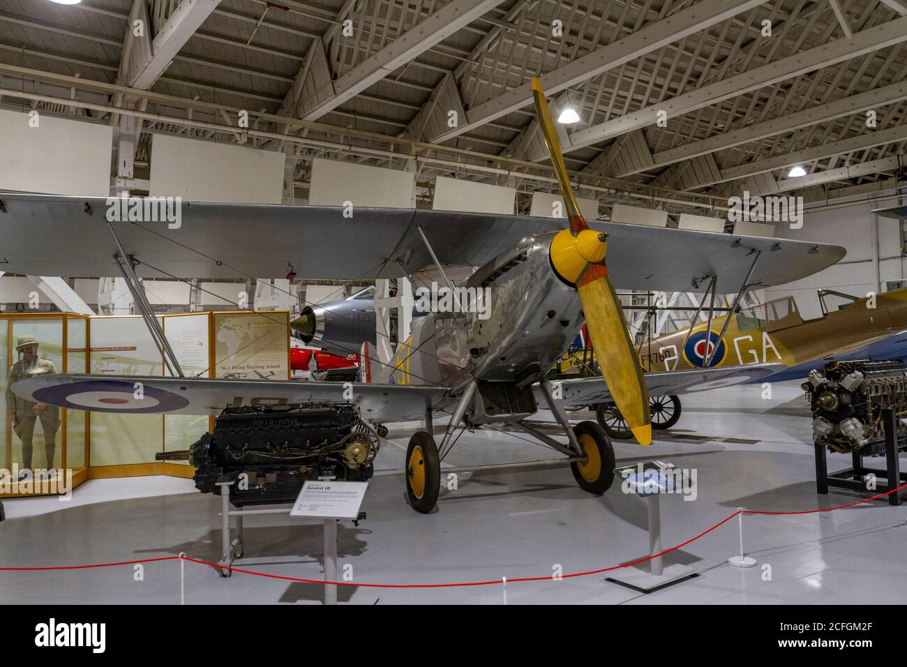 A Hawker Hart a British two-seater biplane light bomber aircraft from ...