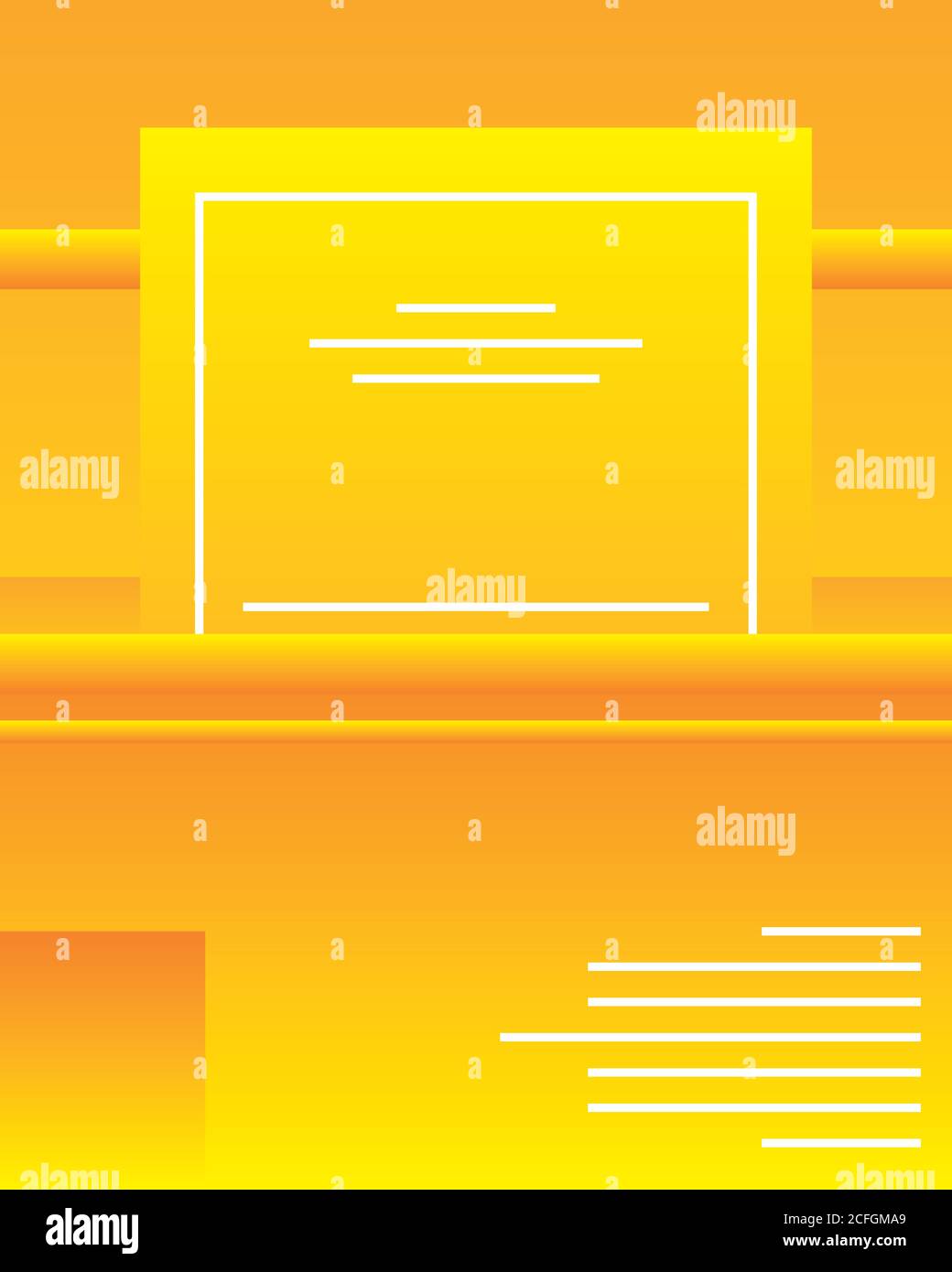 abstract minimal background with orange color vector illustration ...