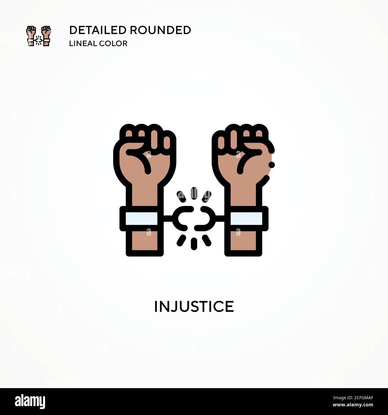 Injustice vector icon. Modern vector illustration concepts. Easy to ...