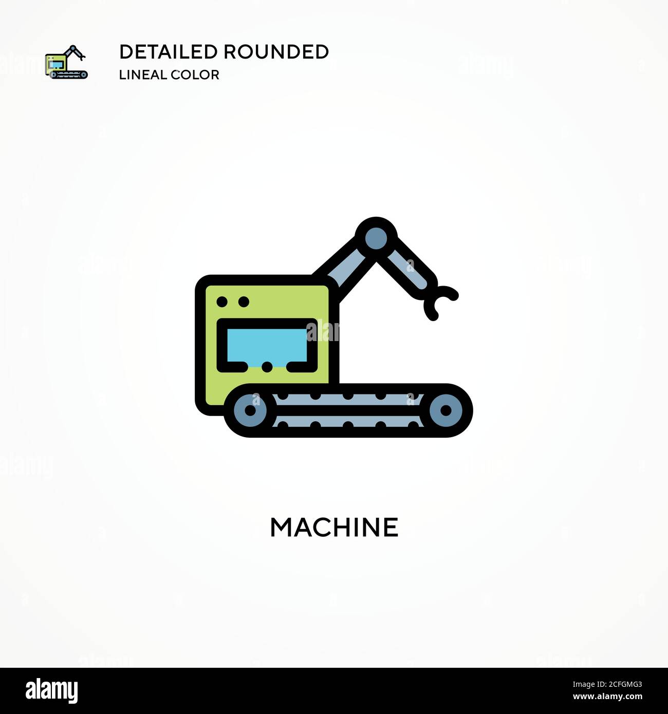 Machine vector icon. Modern vector illustration concepts. Easy to edit ...