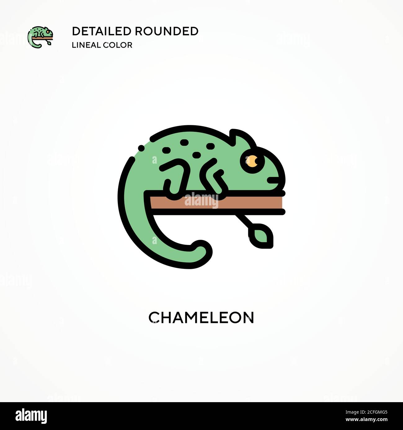 Chameleon vector icon. Modern vector illustration concepts. Easy to ...