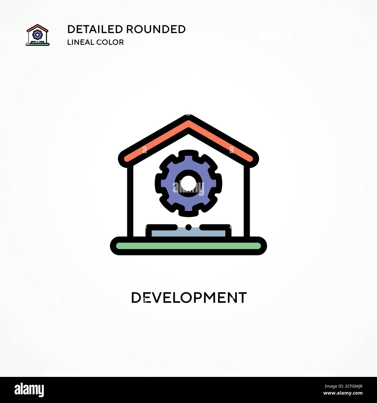 Development vector icon. Modern vector illustration concepts. Easy to ...