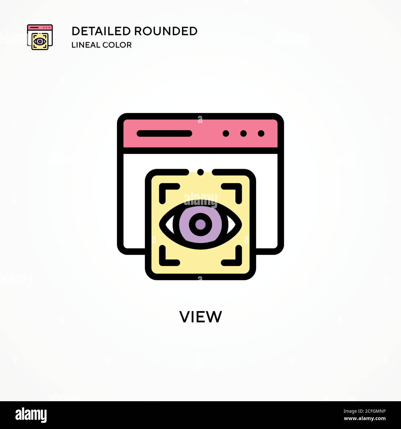View vector icon. Modern vector illustration concepts. Easy to edit and ...