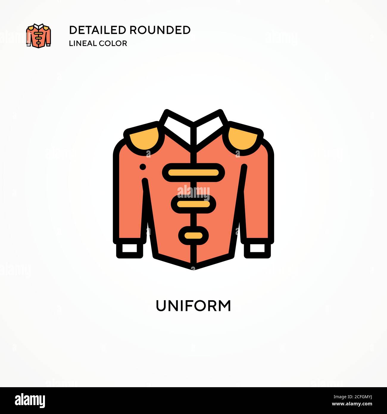 Uniform vector icon. Modern vector illustration concepts. Easy to edit ...