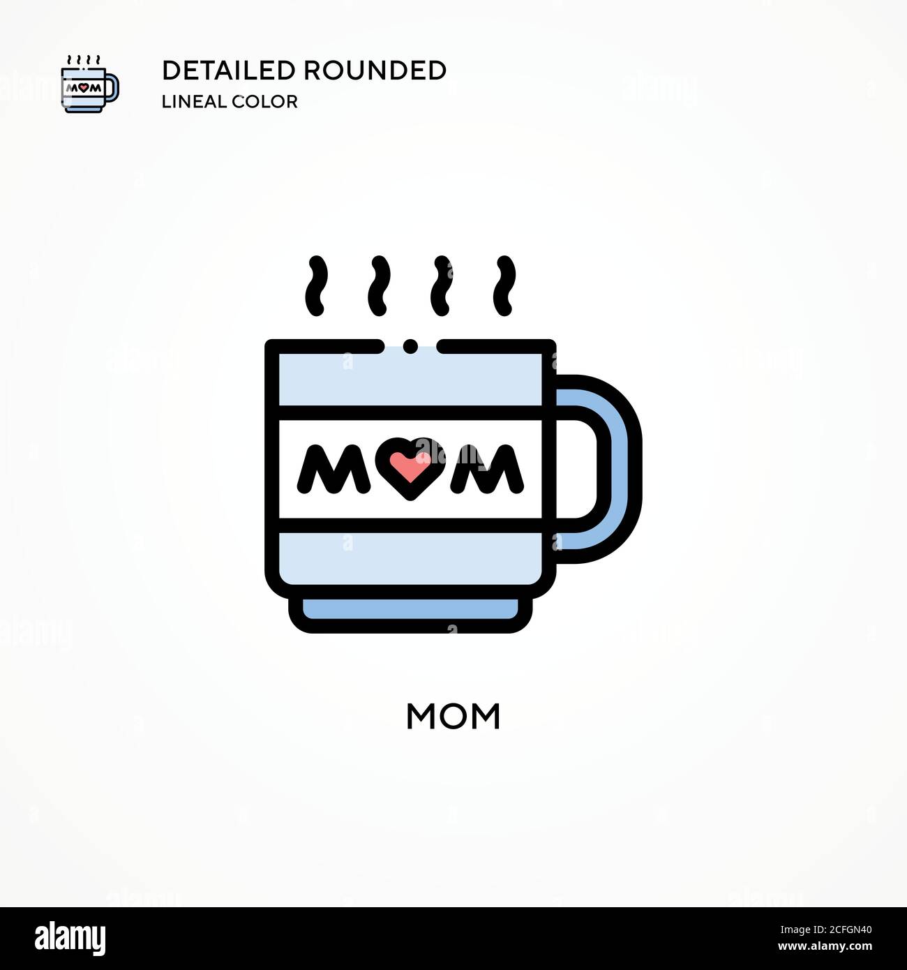 Mom vector icon. Modern vector illustration concepts. Easy to edit and ...