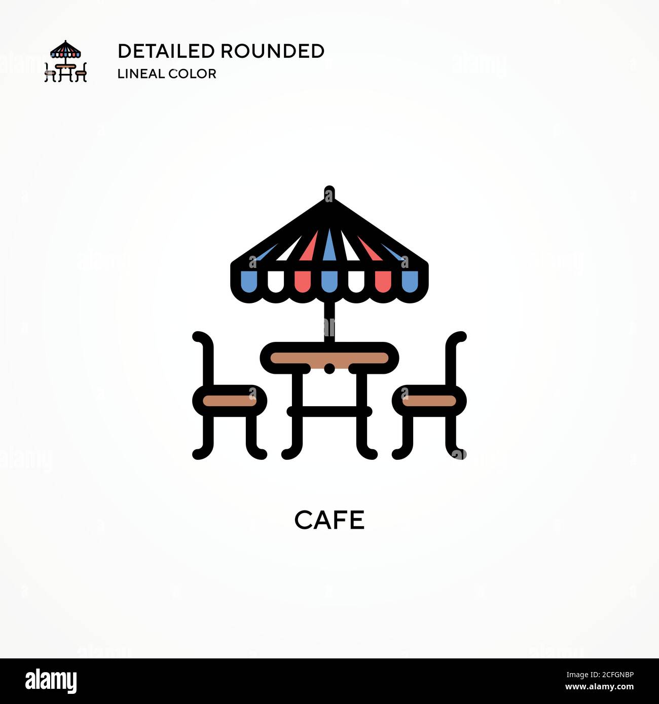 Cafe vector icon. Modern vector illustration concepts. Easy to edit and ...