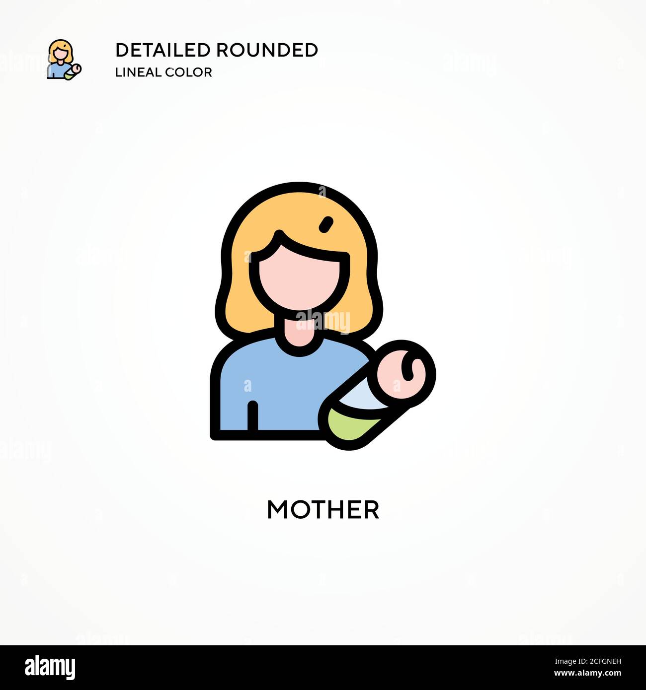 Mother vector icon. Modern vector illustration concepts. Easy to edit ...