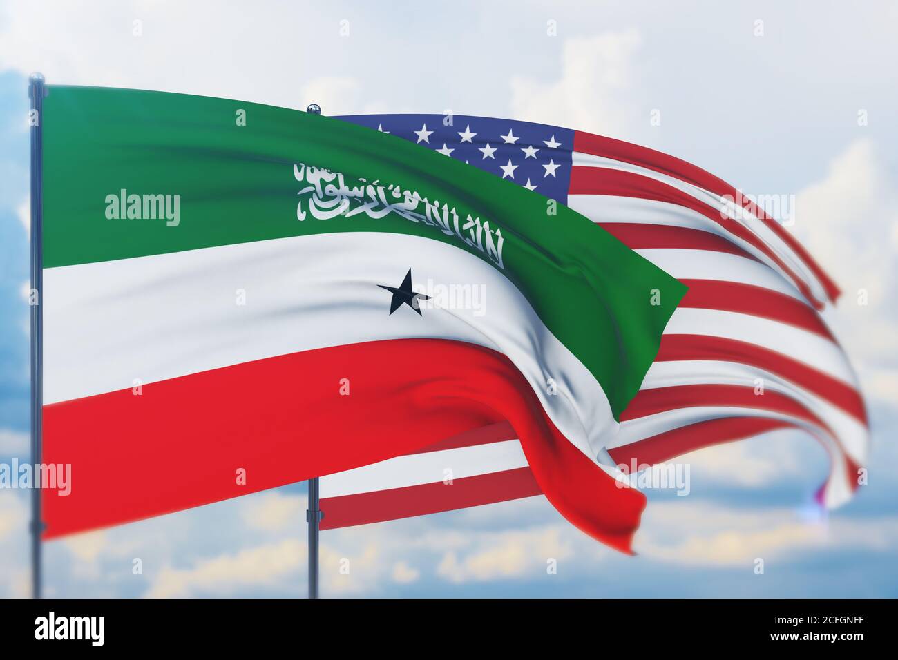 Somaliland Flag Waving