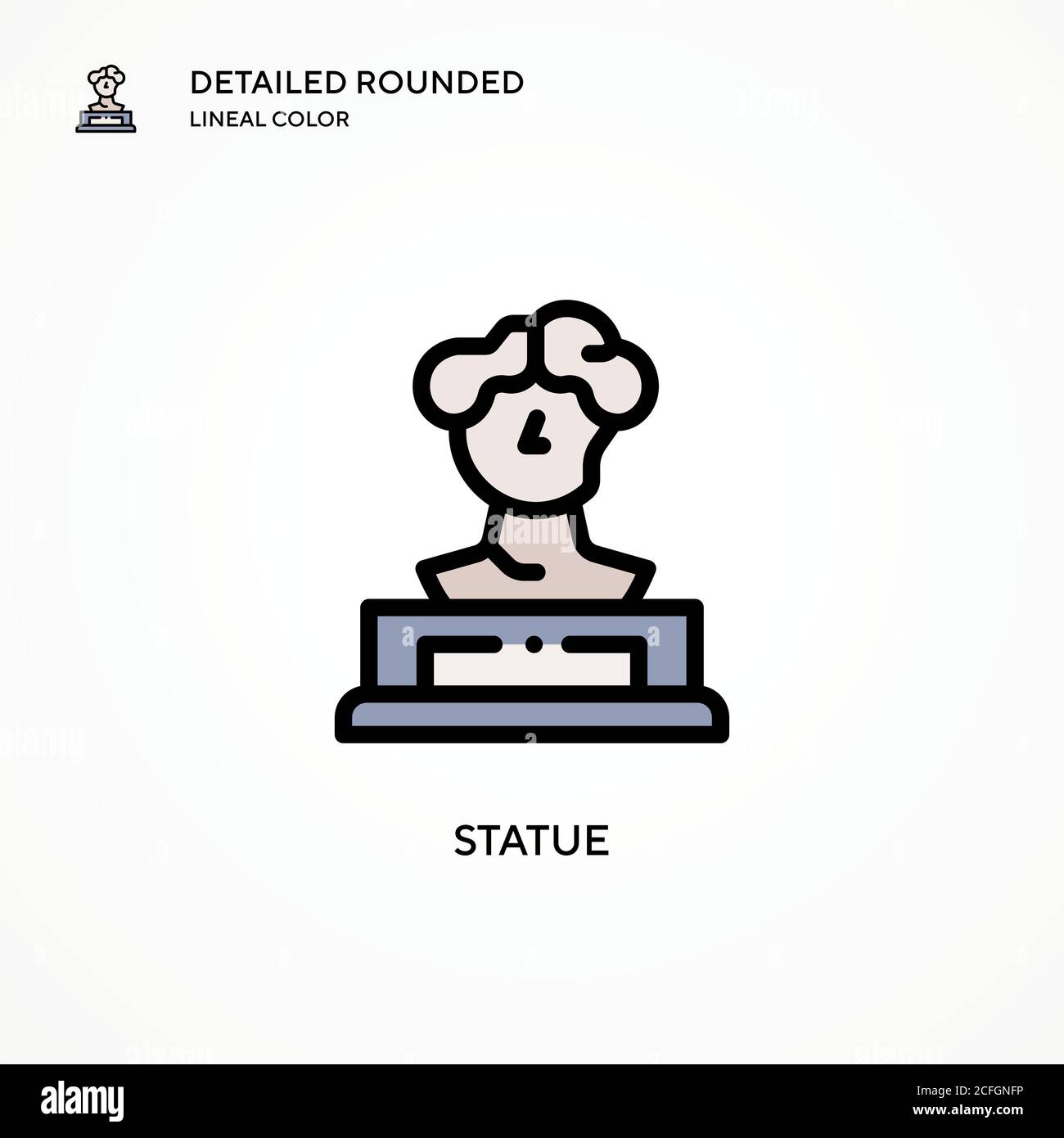Statue vector icon. Modern vector illustration concepts. Easy to edit ...