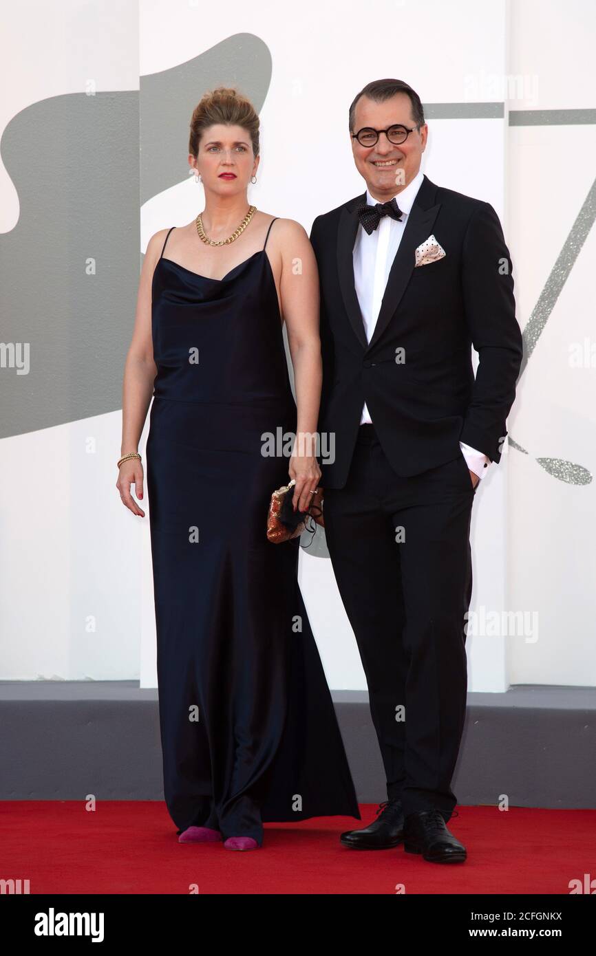 Kornel Mundruczo and his wife, Pieces of Woman Premiere, 77th Venice ...