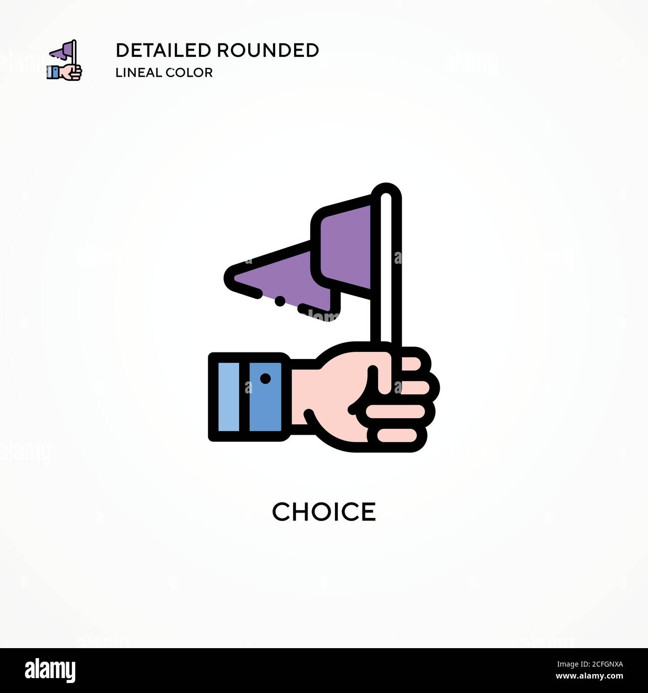 Choice vector icon. Modern vector illustration concepts. Easy to edit ...