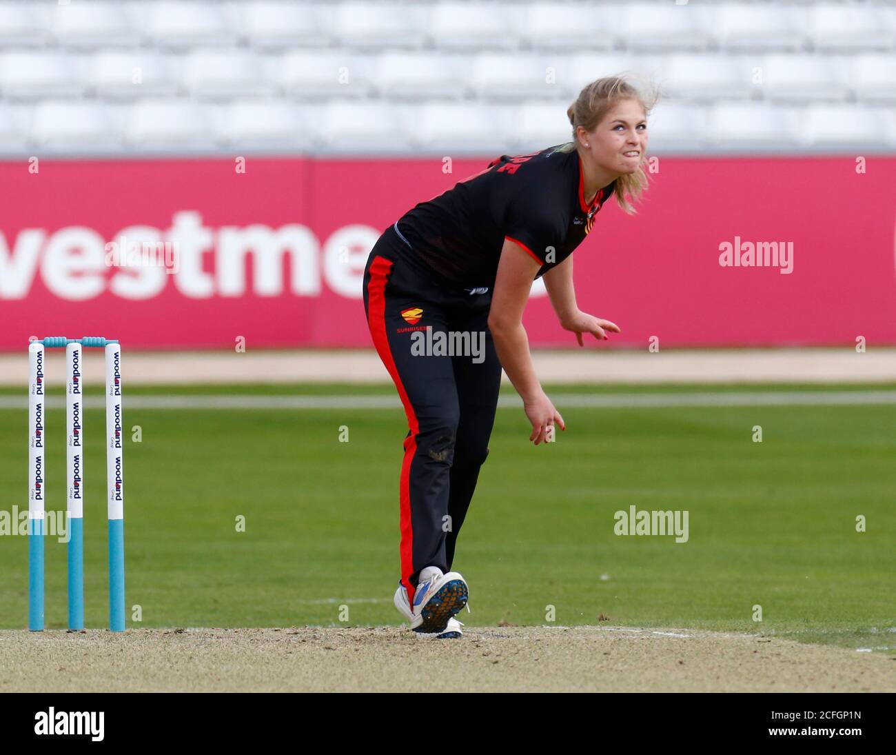 CHELMSFORD, ENGLAND - SEPTEMBER 05: Sunrisers Emily Thorpe during ...