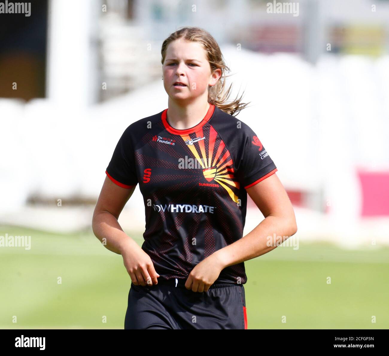 CHELMSFORD, ENGLAND - SEPTEMBER 05:Sunrisers Grace Scrivens during ...