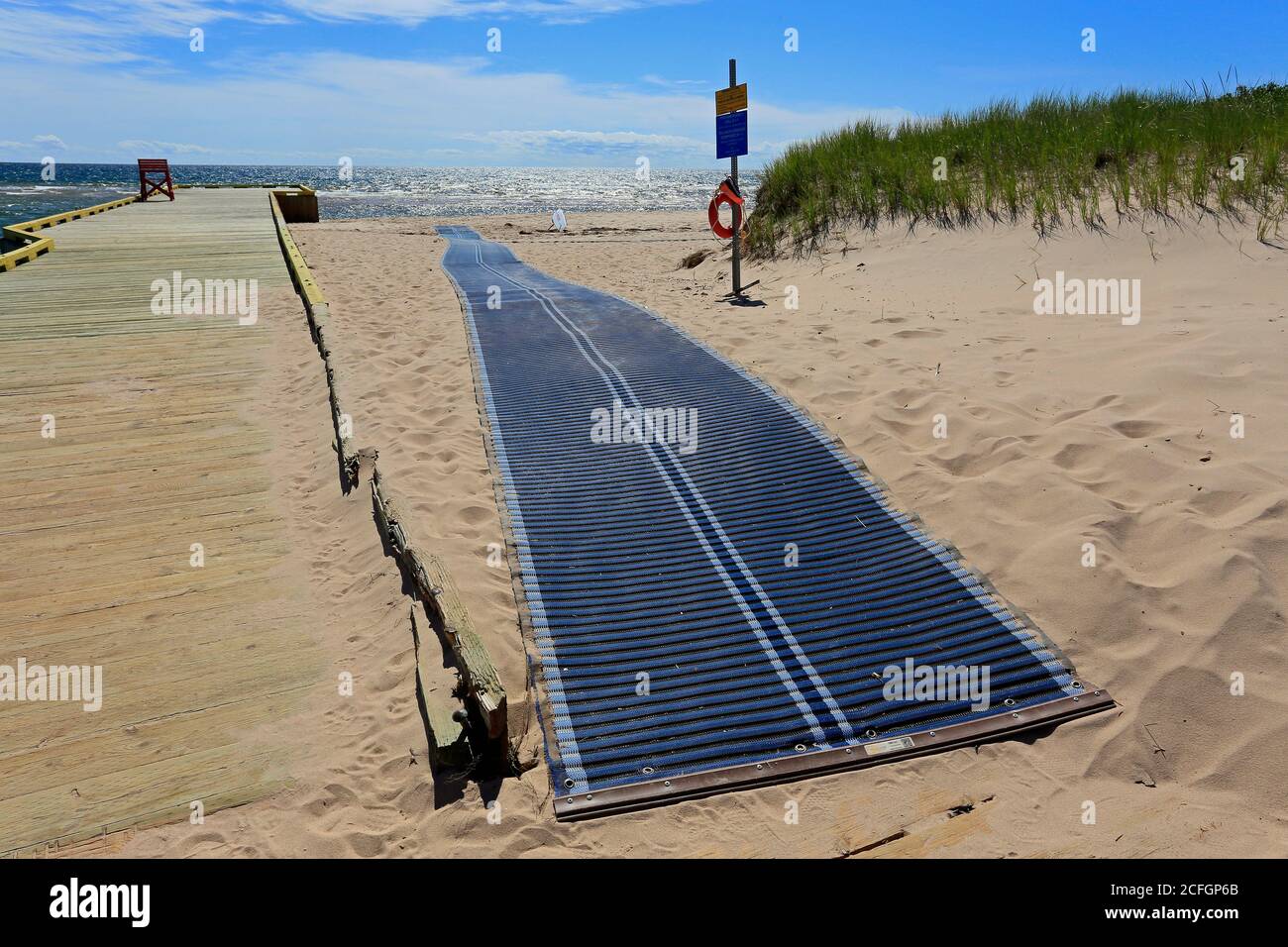 Basin Head Provincial Park; Prince Edward Island; Canada Stock Photo ...