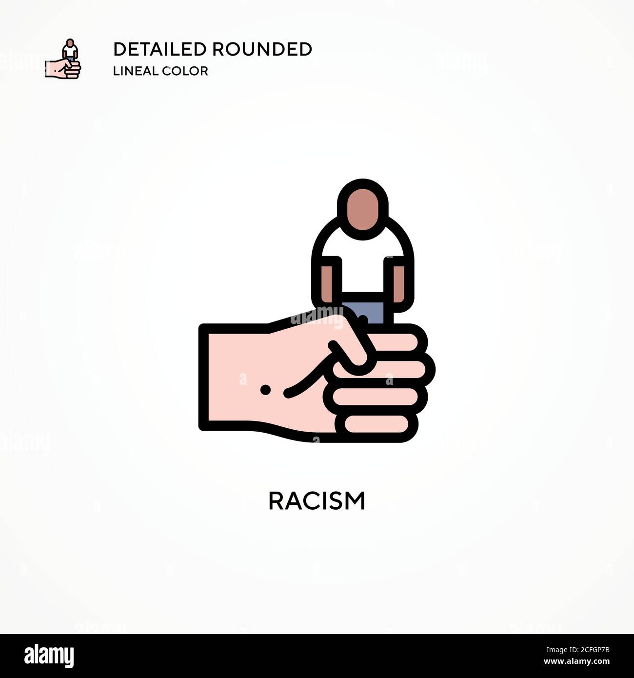 Racism vector icon. Modern vector illustration concepts. Easy to edit ...