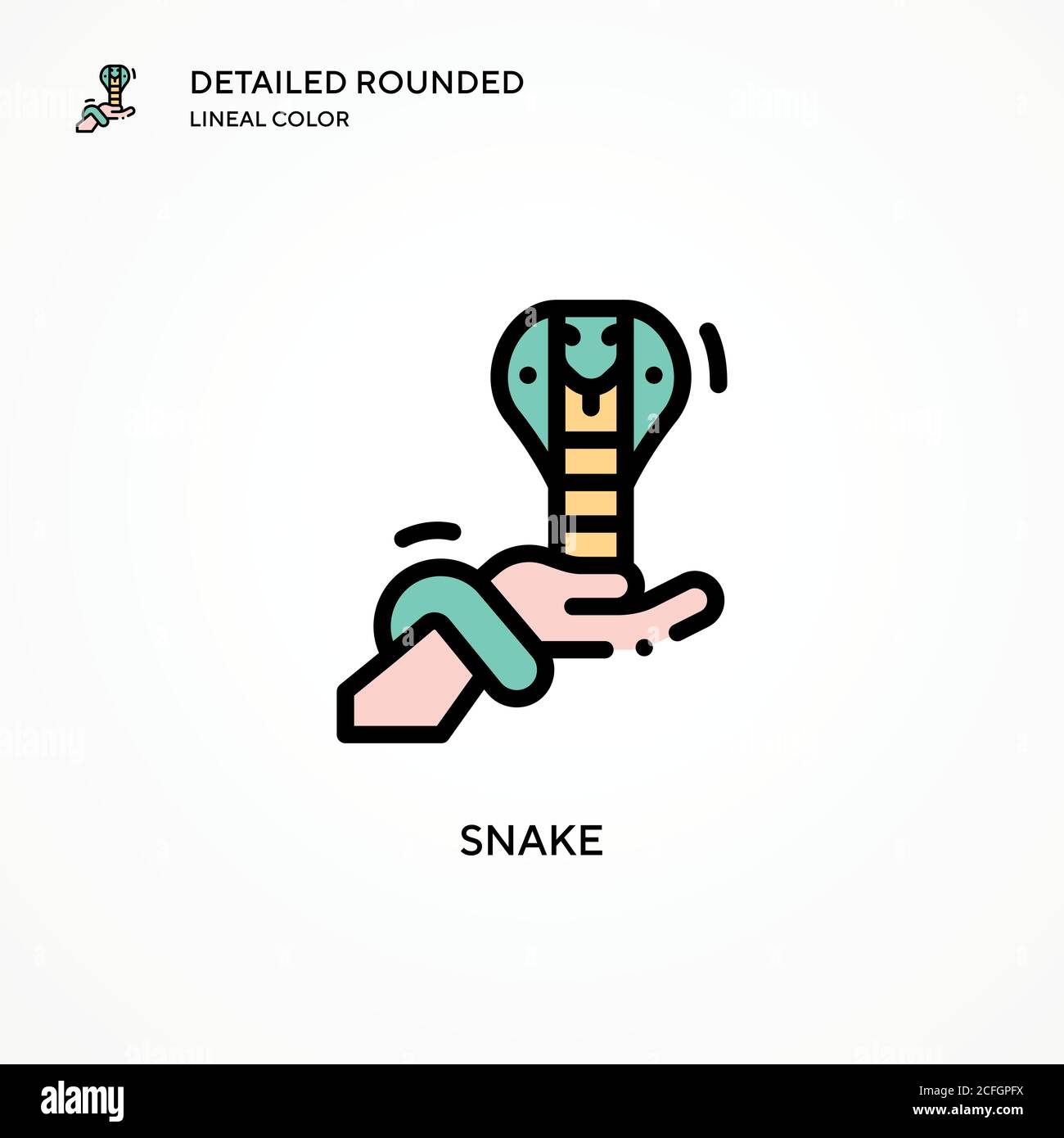 Snake vector icon. Modern vector illustration concepts. Easy to edit ...