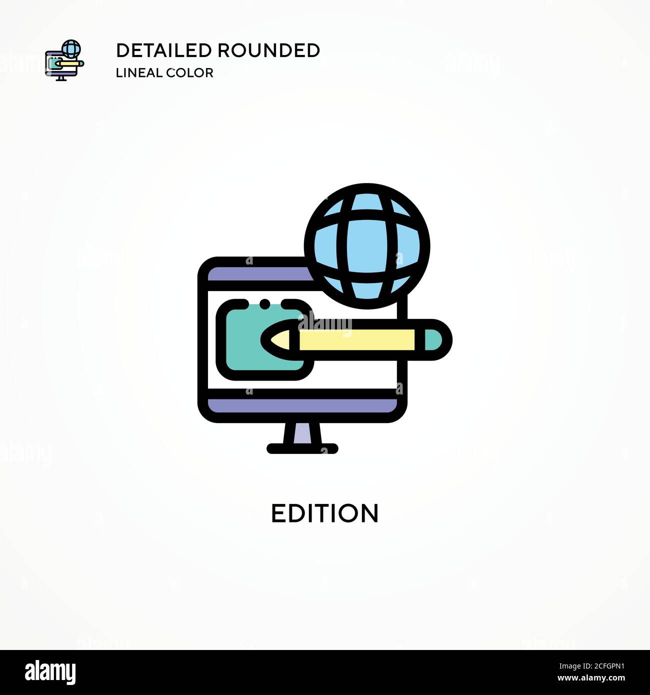 Edition vector icon. Modern vector illustration concepts. Easy to edit ...