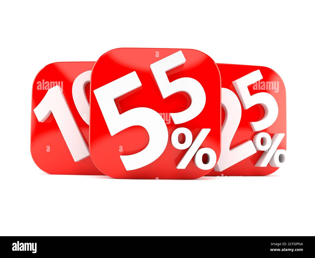 Numbers with percent symbols isolated on white background Stock Photo ...