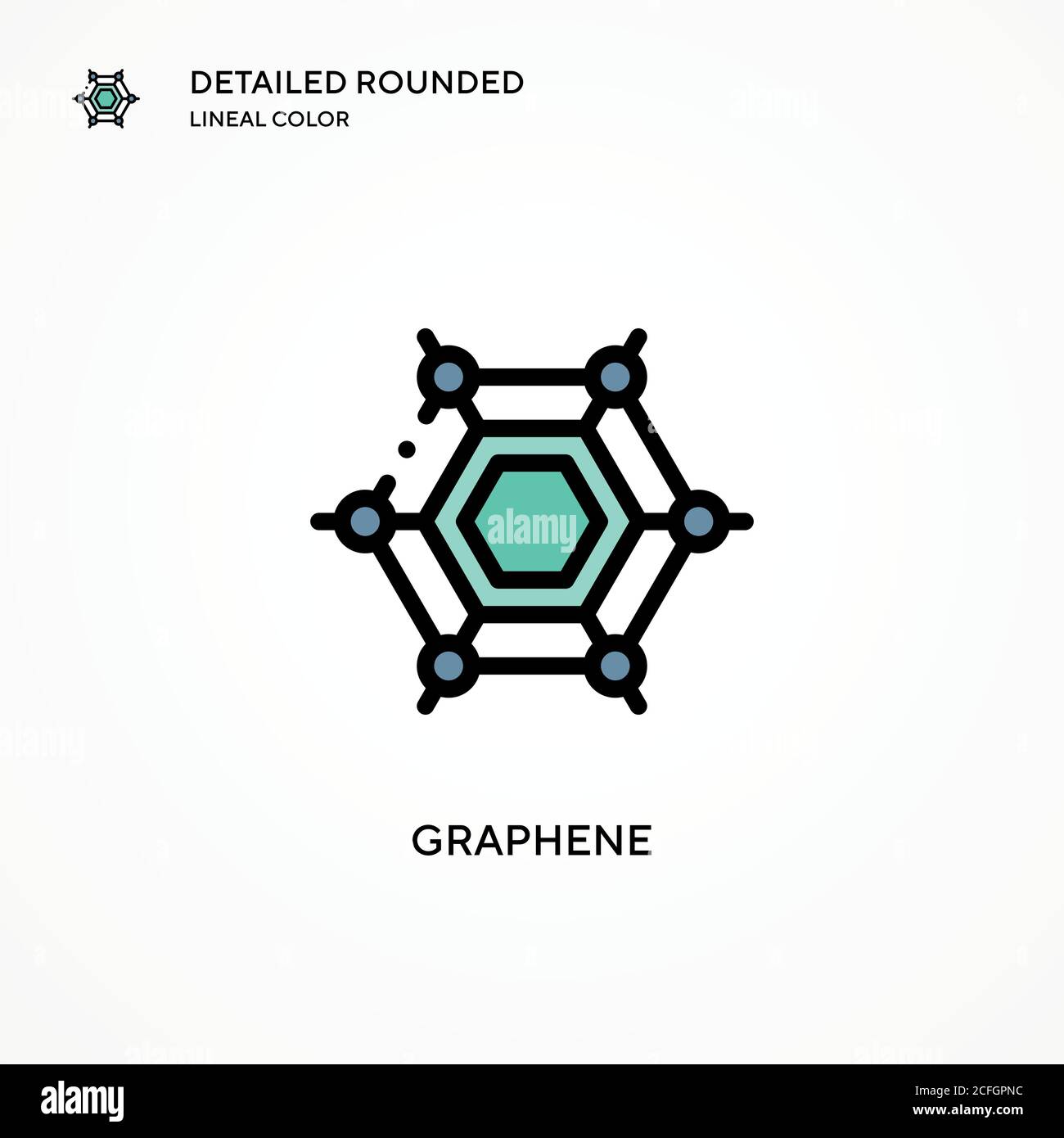 Graphene vector icon. Modern vector illustration concepts. Easy to edit ...