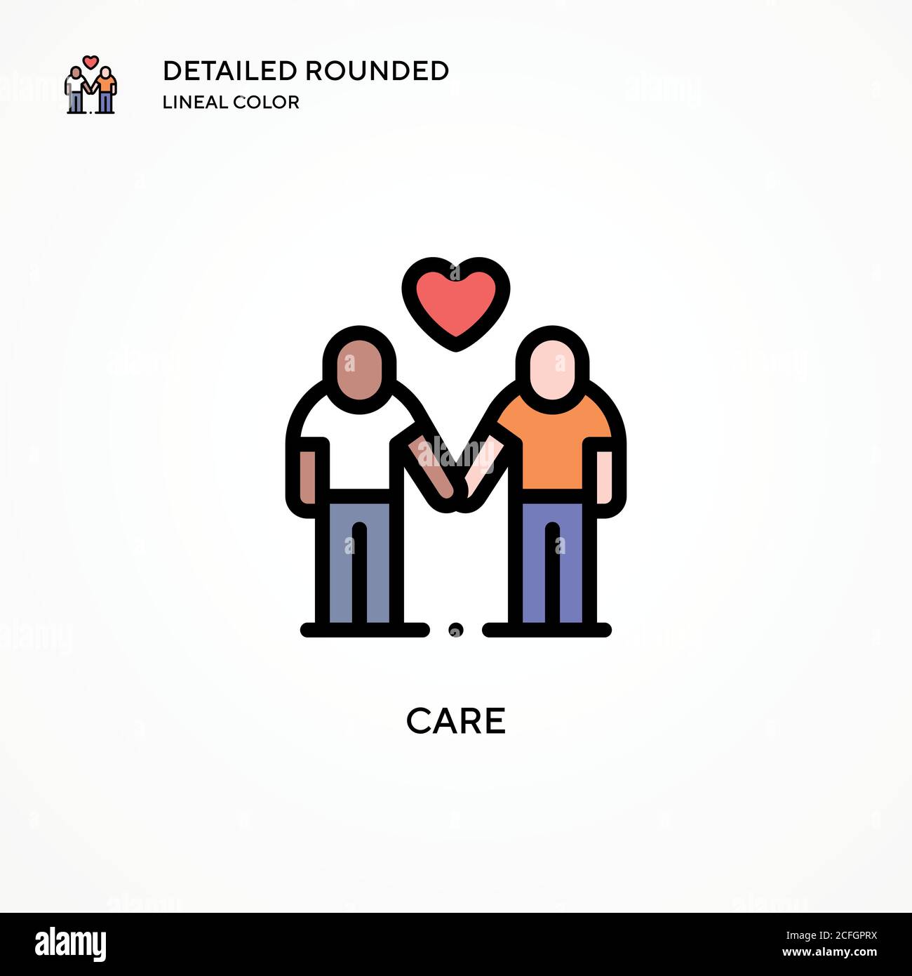 Care vector icon. Modern vector illustration concepts. Easy to edit and ...