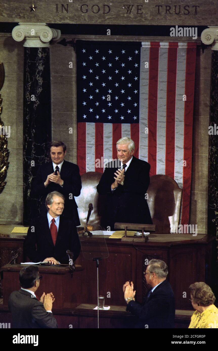 Jimmy carter joint session of congress hi-res stock photography and ...