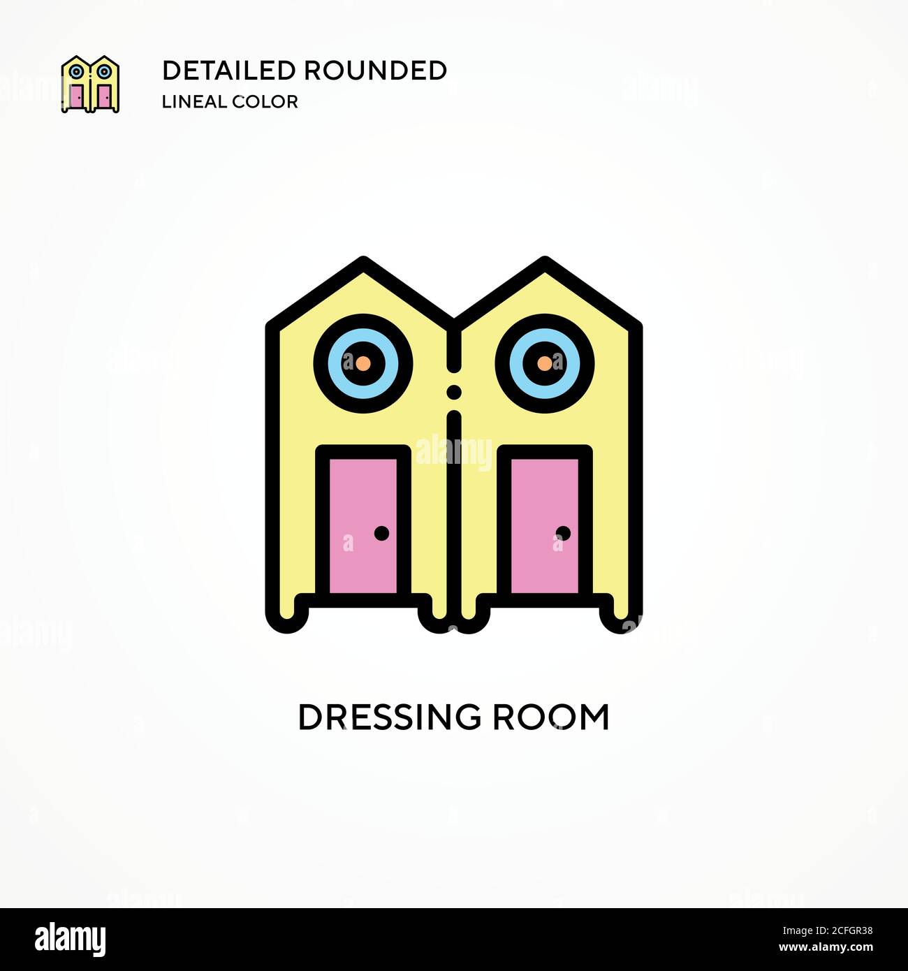 Dressing room vector icon. Modern vector illustration concepts. Easy to ...