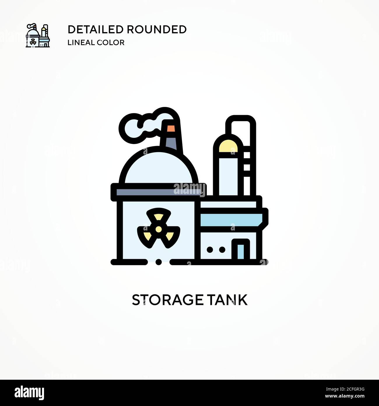 Storage tank vector icon. Modern vector illustration concepts. Easy to ...