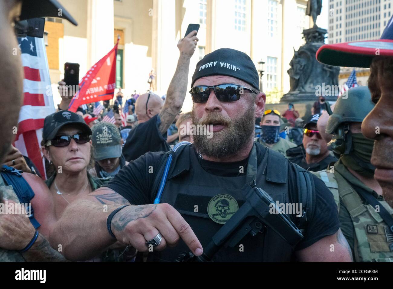 Louisville, KY, USA. 5th Sep, 2020. Dylan Stevens of the Angry Viking ...