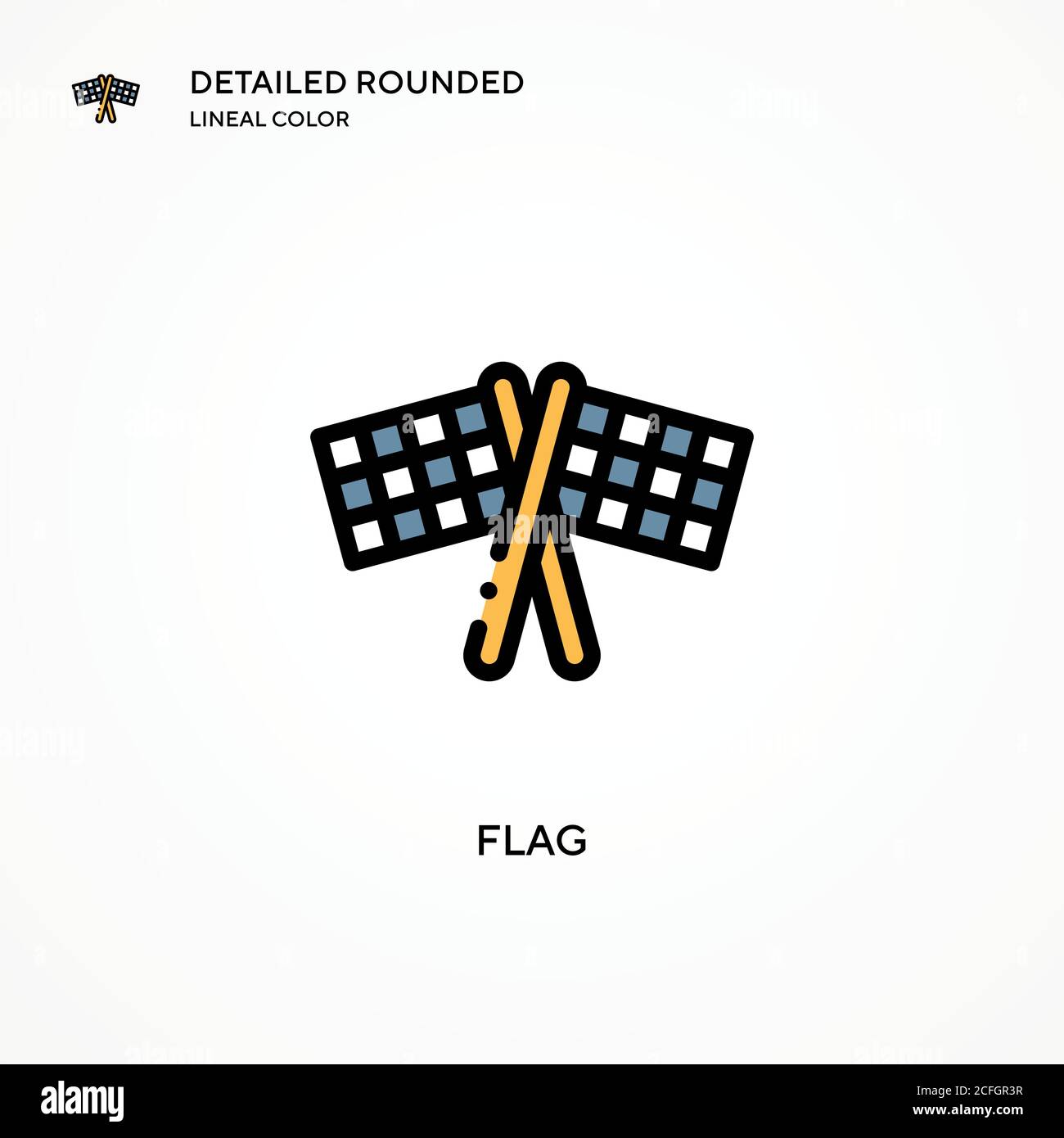 Flag vector icon. Modern vector illustration concepts. Easy to edit and ...