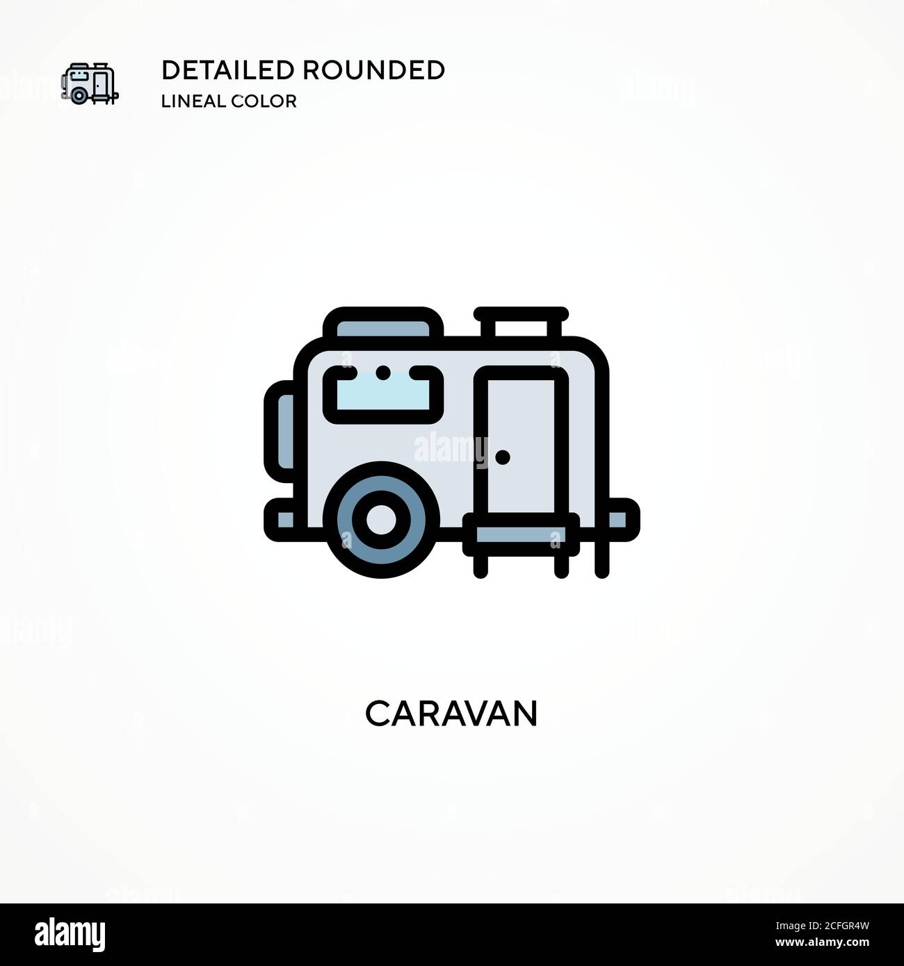 Caravan vector icon. Modern vector illustration concepts. Easy to edit ...