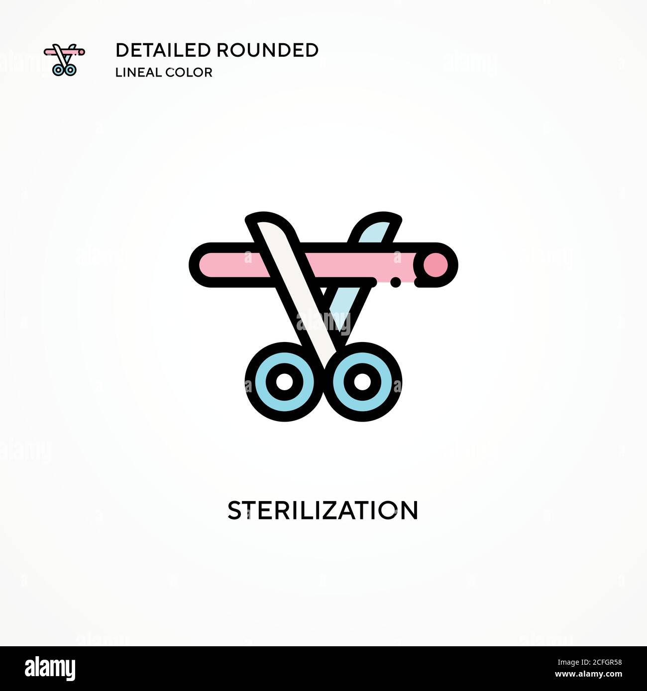 Sterilization Vector Icon Modern Vector Illustration Concepts Easy To