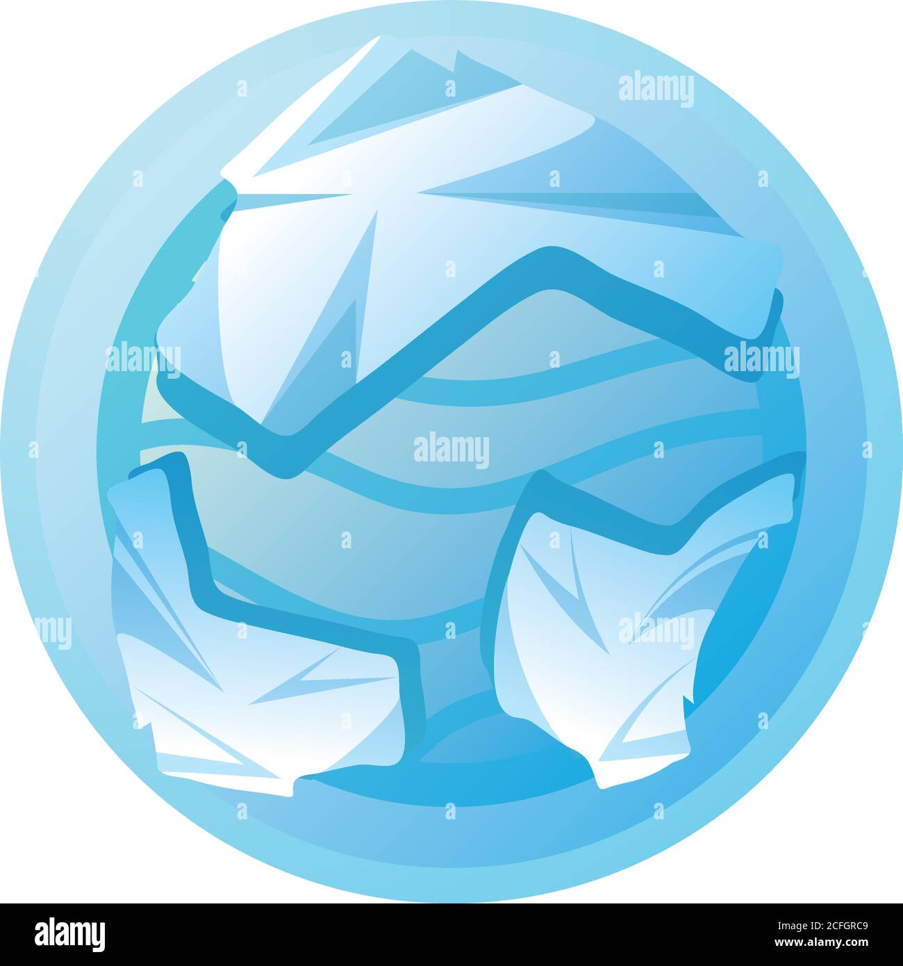 blue solar system planet on white background vector illustration design ...